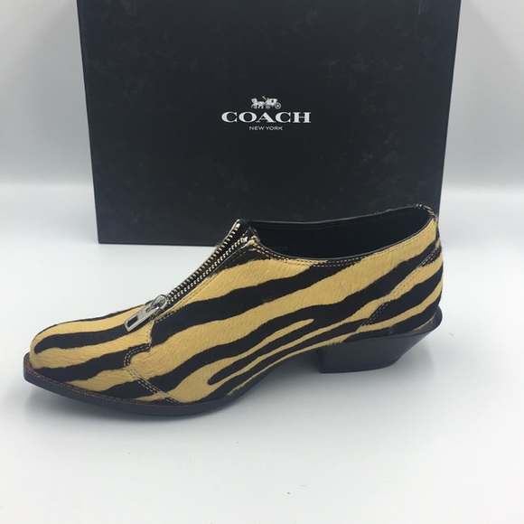 Coach | Shoes | Coach New Tiger Stripe Calf Hair Ankle Boot | Poshmark